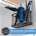 Hair Tool Organizer Dryer Holder 3 In 1 Blow Bathroom Wall Mounted ...