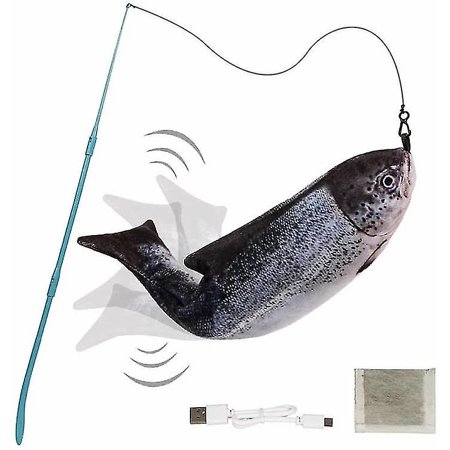 Floppy Fish Cat Toy, Realistic Plush Simulation Electric Flopping Fish ...