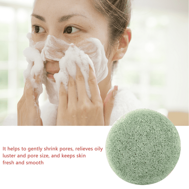 Maoww Face Cleaning Sponge Round Face Cleaning Pad Portable Exfoliating ...