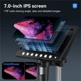 Digital Electronic Microscope Portable 5MP 7Inch Display Photo Video ...