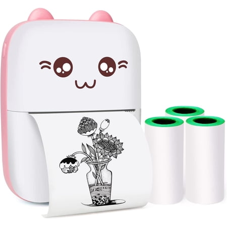 Mini Pocket Printer, Gifts for kids, Portable Thermal Printer for ...