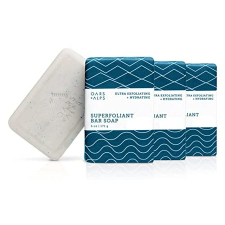 Oars + Alps Superfoliant Exfoliating Bar Soap, Made with Naturally ...