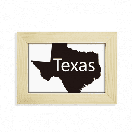 Texas America USA Map Outline Desktop Decorate Photo Frame Picture Art ...