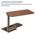 Drive Medical Adjustable Height Bedside Tray Overbed Table, Left Side ...