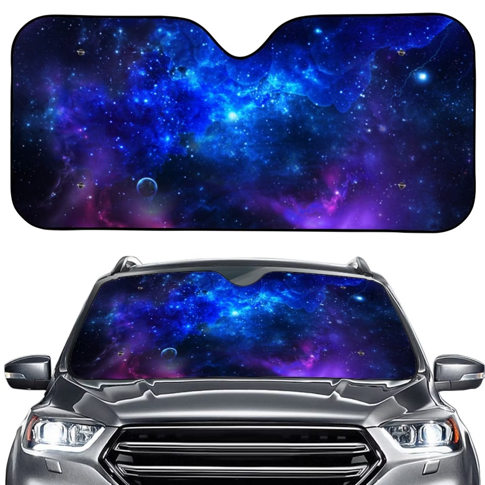 NETILGEN Space Galaxy Nebula Outdoor Sun Shade Anti-Dirty Heat ...