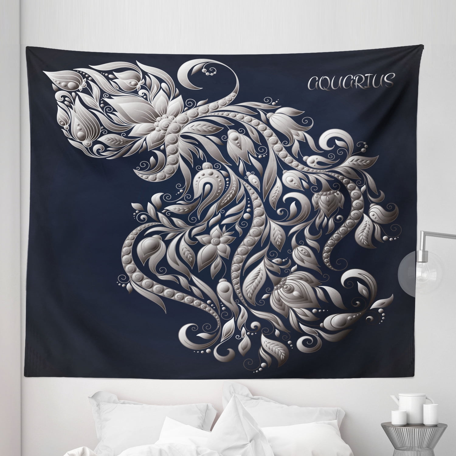 Victorian Tapestry, Swirling Victorian Inspired Royal Flowers for ...