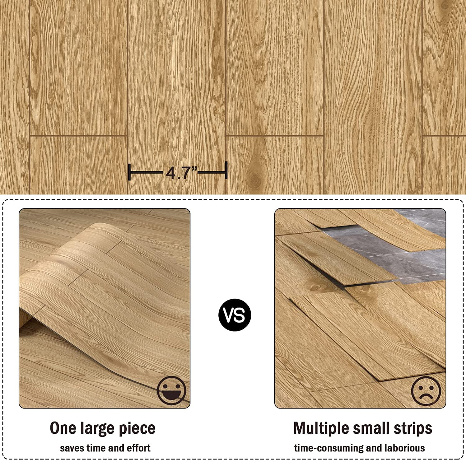 Homease PVC Peel and Stick Vinyl Flooring Roll 23x Philippines | Ubuy