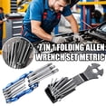 7 in 1 Folding Hex Key Wrench Set, Heavy Duty Portable Multi-function ...