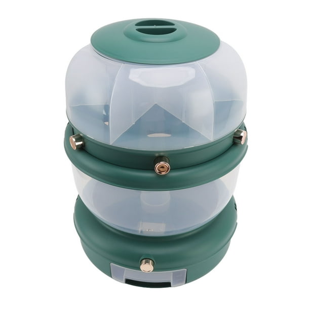 Grain Storage Container, 6 Grids Rotating Rice Dispenser 9kg Capacity ...