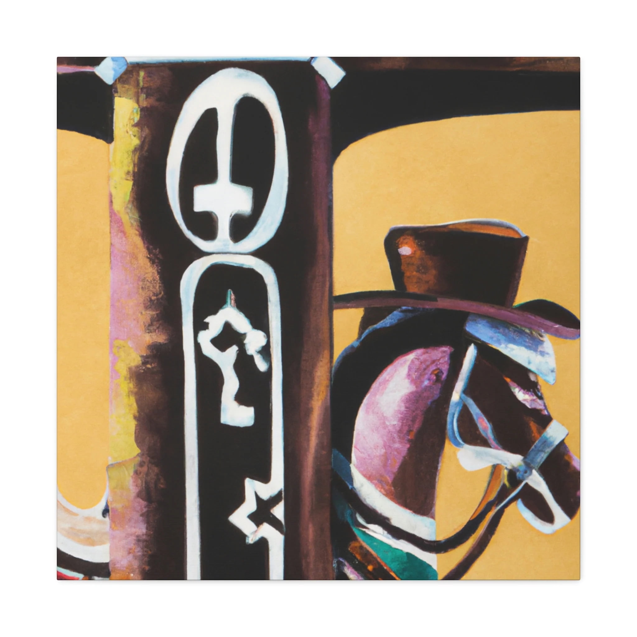 Hitching Post: Art. - Canvas - Walmart.com