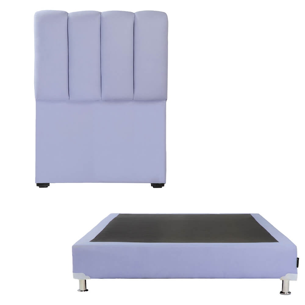 Box Base Cama Individual Cabecera Kami Lila Bodega Aurrera En Línea