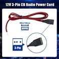 ASIASN-CB Radio Power Cord 3 Pin 2-Wire CB Power Cords with 15A Fused ...
