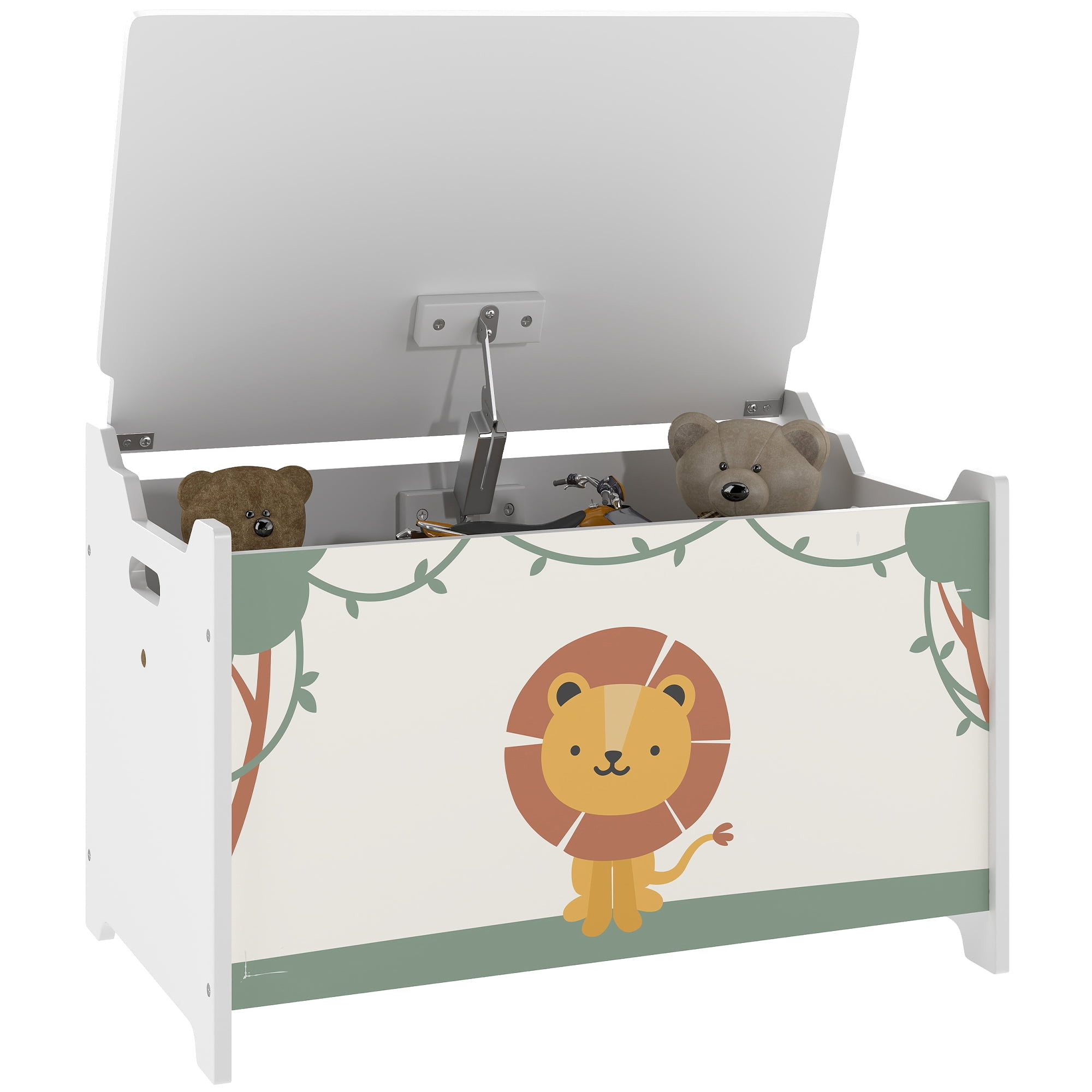 Click here for Qaba Kids Storage Chest With Lid  Safety Hinges An... prices
