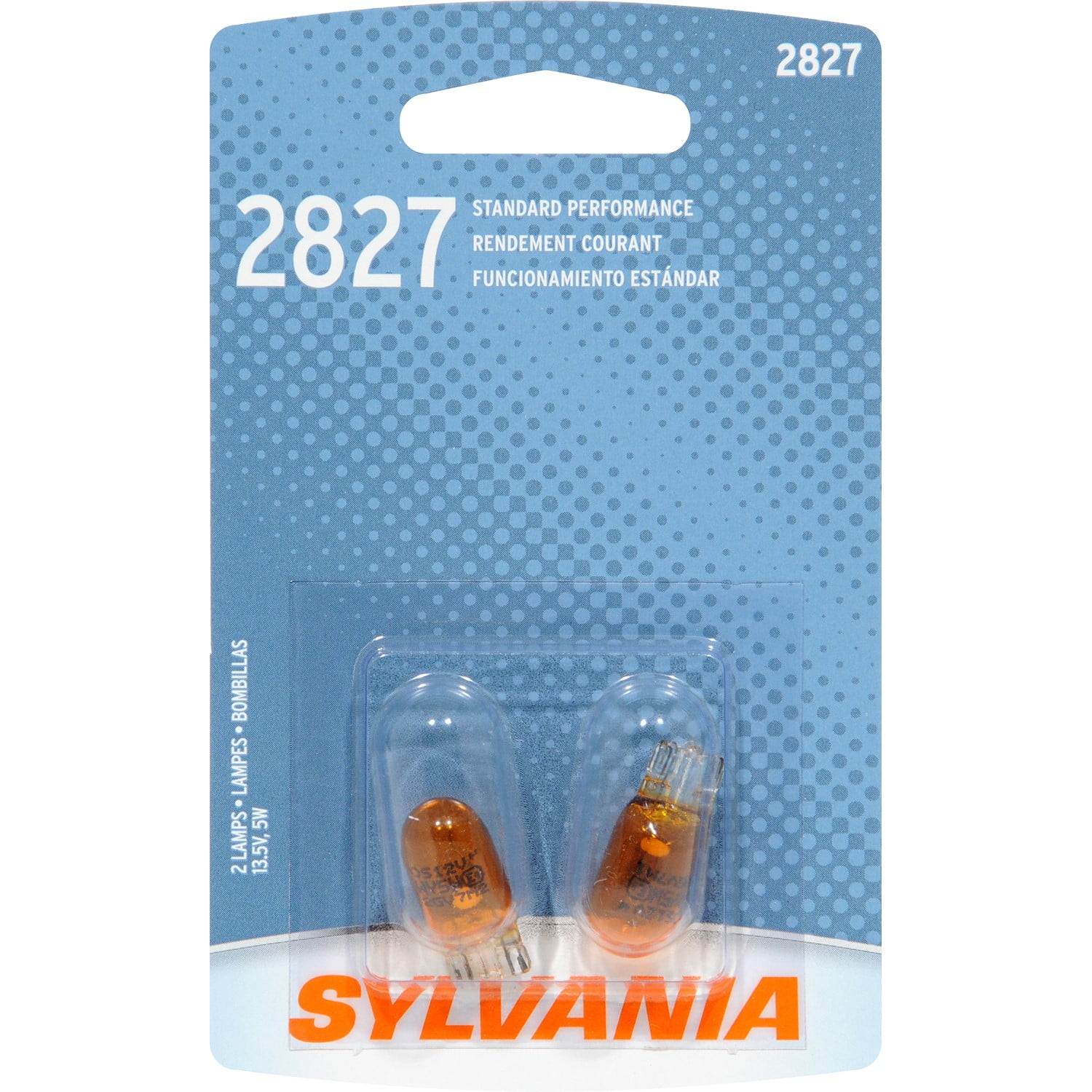 SYLVANIA 2827 Basic Miniature Bulb, (Pack of 2) - Walmart.com - Walmart.com