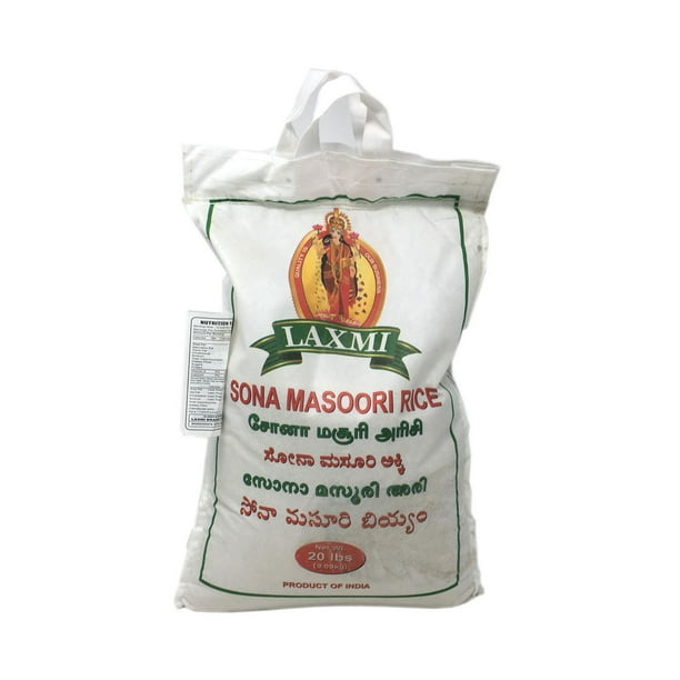 Laxmi Sona Masoori Rice, 9.09kg 20lb - Walmart.ca