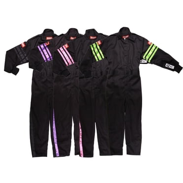 RaceQuip® 1959992RQP Pro-1 Driving Suit SFI 3.2A/1 - Black - Youth ...