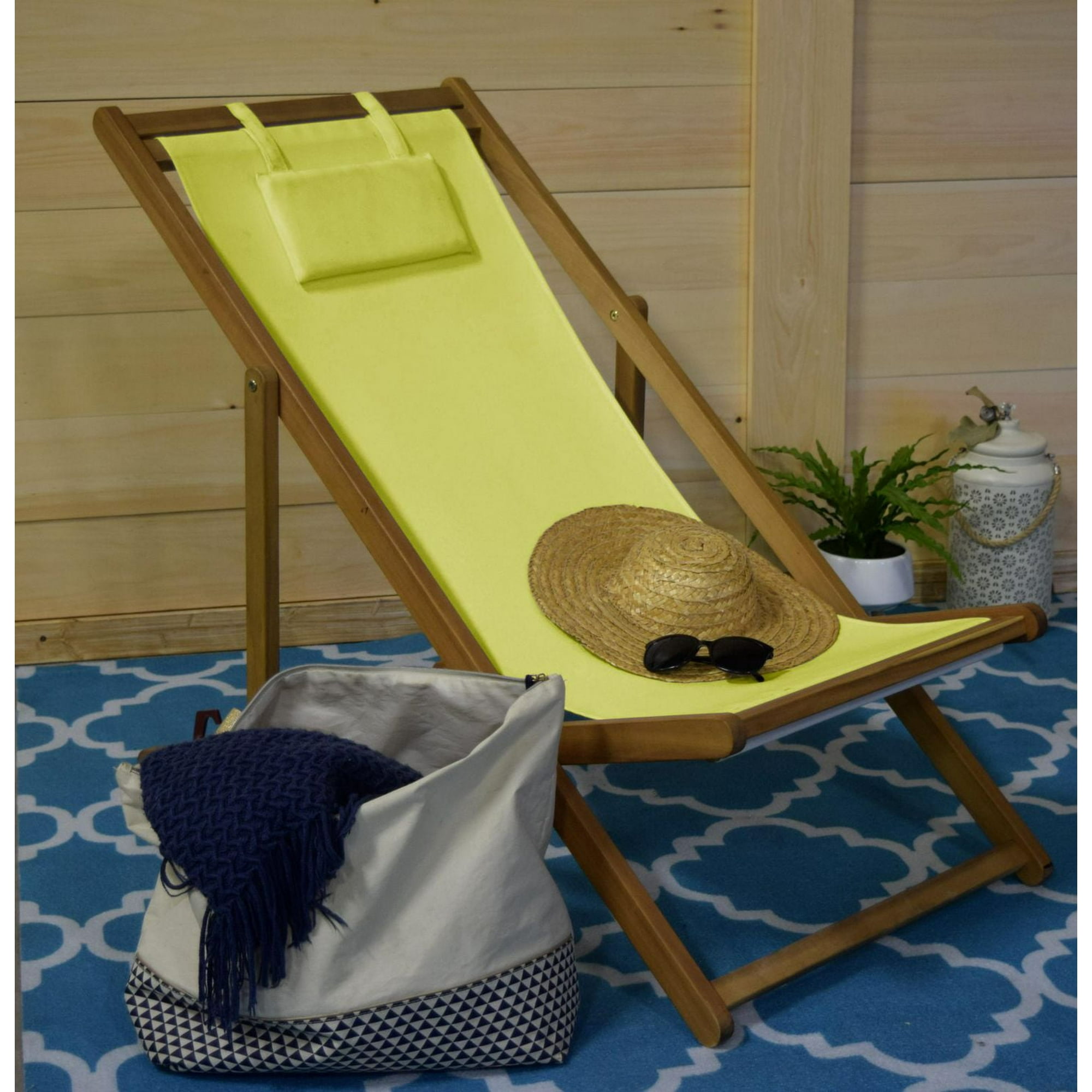 Click here for Corriveau Essentiel Deck Chair-Yellow prices