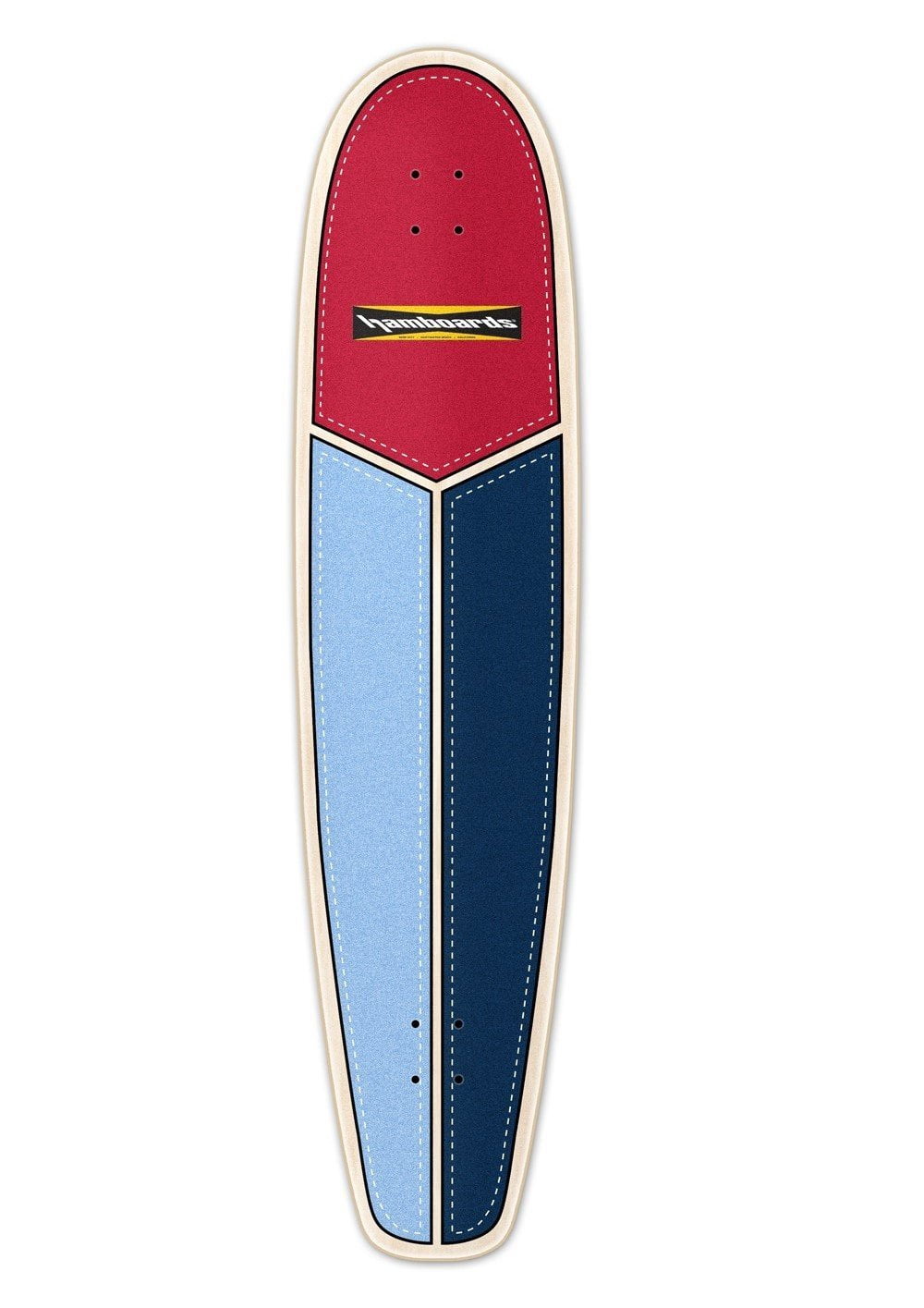 Hamboards Huntington Hop Surfskate Longboards RLBN Multi Panel 3'9 ...
