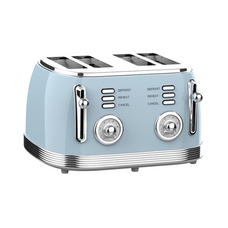 TOOAD Toaster Retro Home Bread Maker 1500W Breadmaker, Blue | Walmart ...