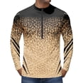 AHMOMEI Gradient Men's Cycling Bike Jersey Quarter Zip Mens Long Sleeve ...