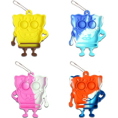 Mini Push Pop Bubble Fidget Toy Keychain, Can Alleviate Squeeze Sensory ...