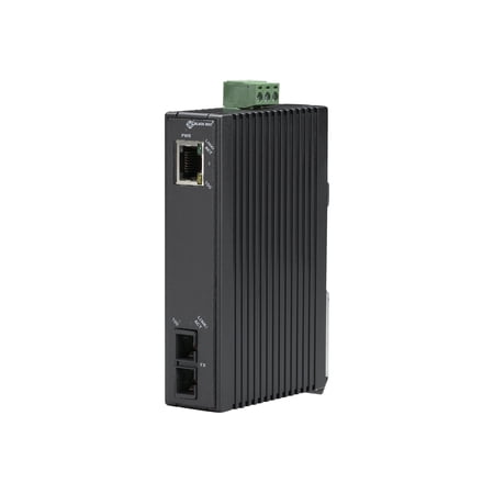Black Box Hardened Mini Industrial - Fiber media converter - 10Mb LAN ...