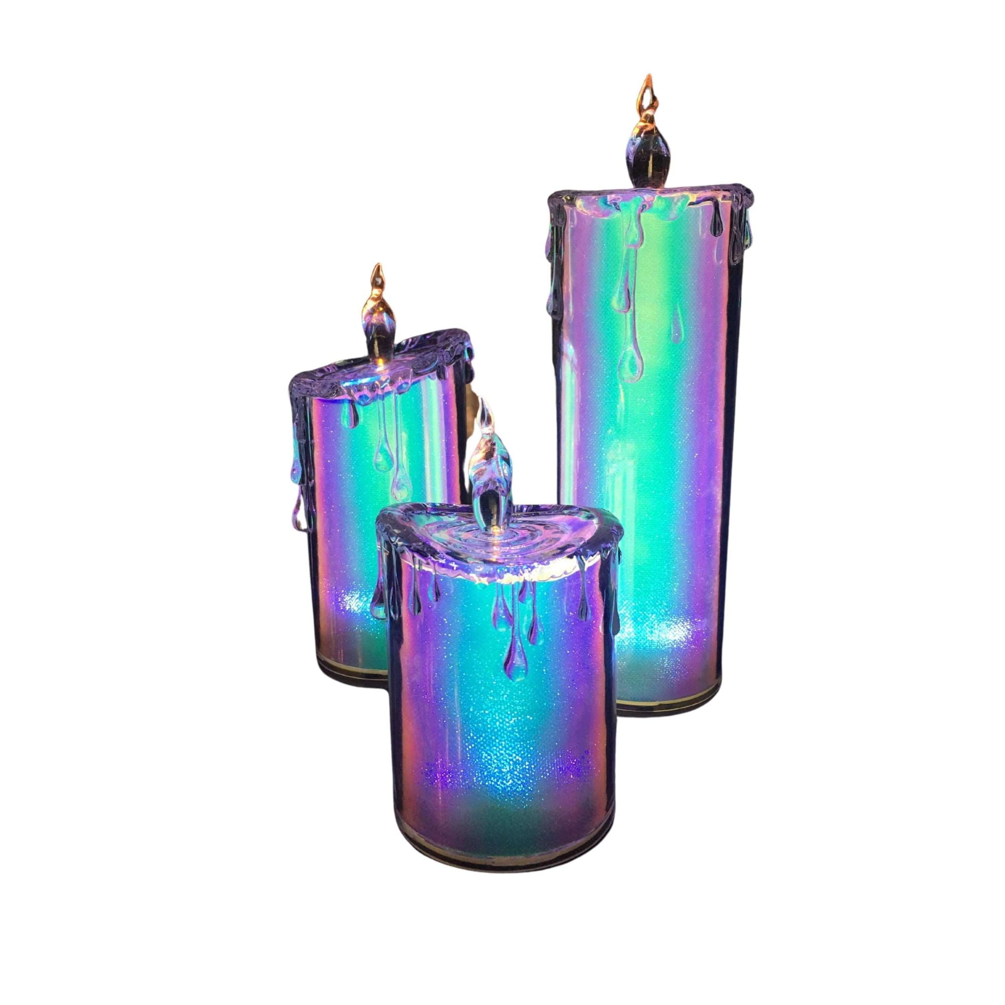 Icy Craft Flameless LED Battery 9.5'' Flameless Candles - Walmart.com