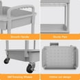 3 Tier Rolling Utility Cart with Handle, Utility Cart Made of ...