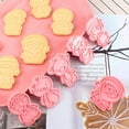 Farfi 6Pcs/Set Cookie Cutters Christmas Theme Design Reused Plastic ...