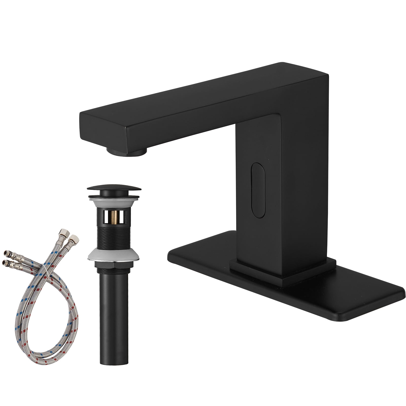 DC Powered Commercial Touchless Single Hole Bathroom Faucet With Deck ...