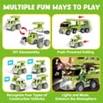 5 in 1 Military Toys with Light & Sound, Army Trucks for Toddlers 3-5 ...