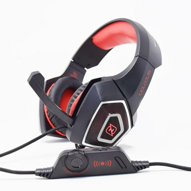 Audifonos Gamer Con Microfono Necnon NBH-Dragon rojo Unitalla NECNON ...