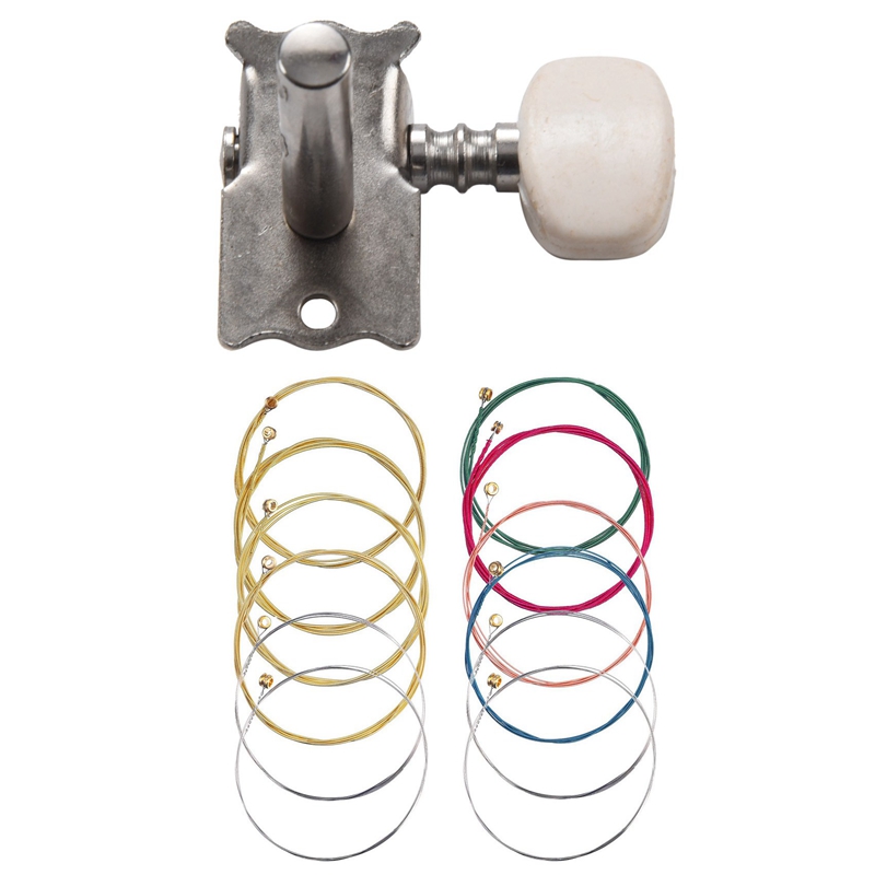 6Pcs Acoustic Guitar String Tuning Peg Tuner & 2 Sets of 6 Guitar ...