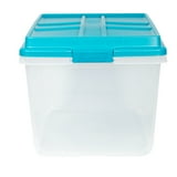 72-qt Hefty HI-RISE Storage Bin, Teal Latch Lid - Walmart.com