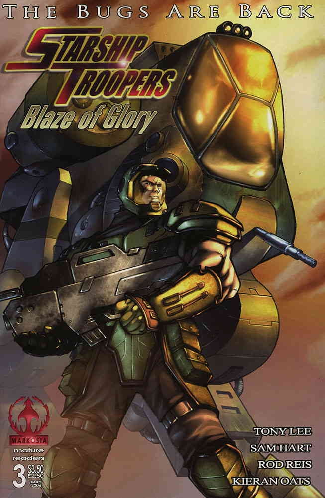 Starship Troopers: Blaze of Glory #3A VF ; Markosia Comic Book ...