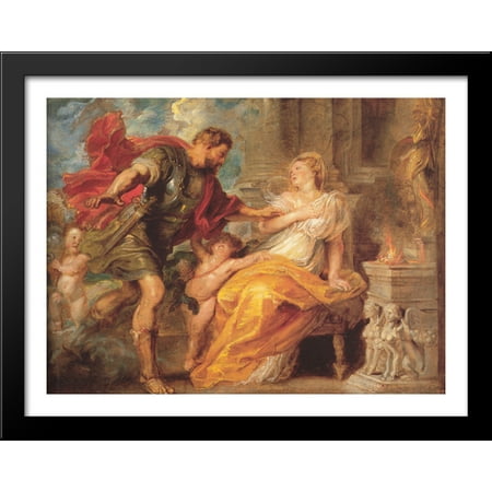 Mars and Rhea Silvia 36x28 Large Black Wood Framed Print Art by Peter ...