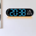 NEXAVKPR Large Screen LED Digital Clock With Double Alarms Adjustable ...