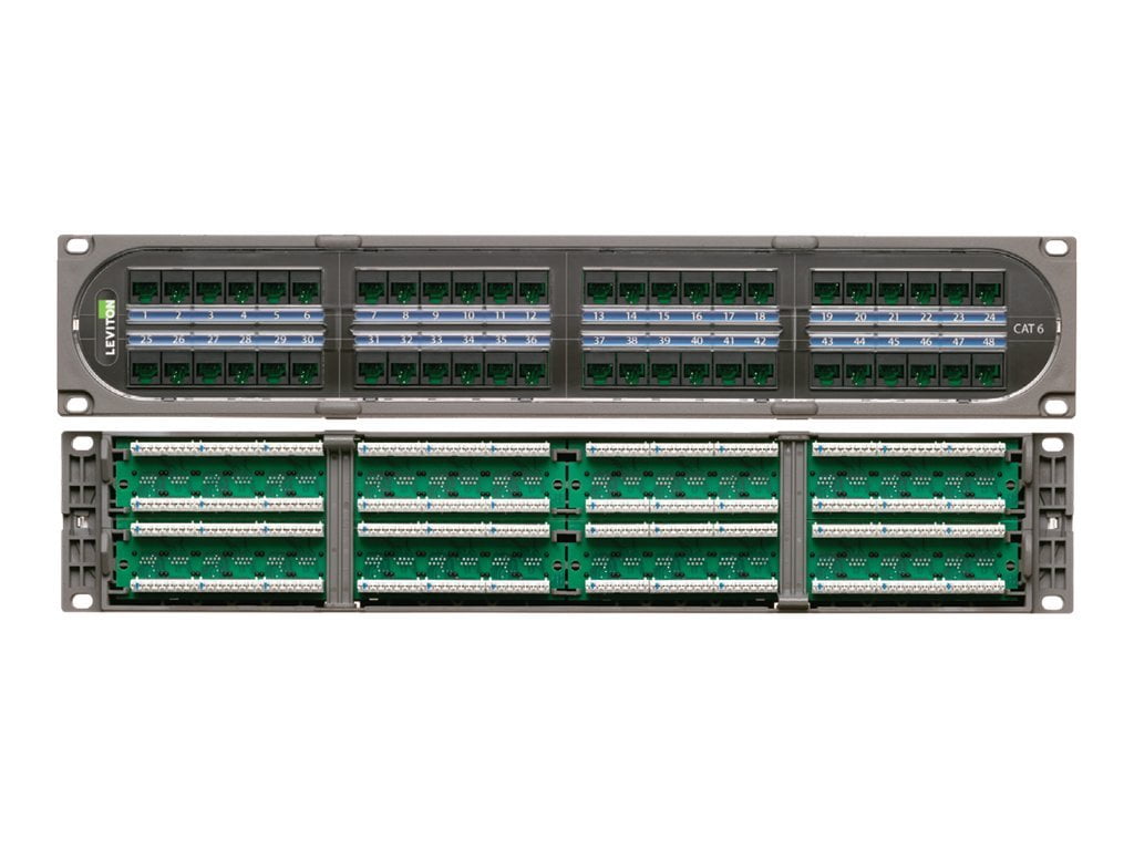 Leviton C1686-U48 C1 Copper Ultra Patch Panel Cat 6 NAFTA - Walmart.com