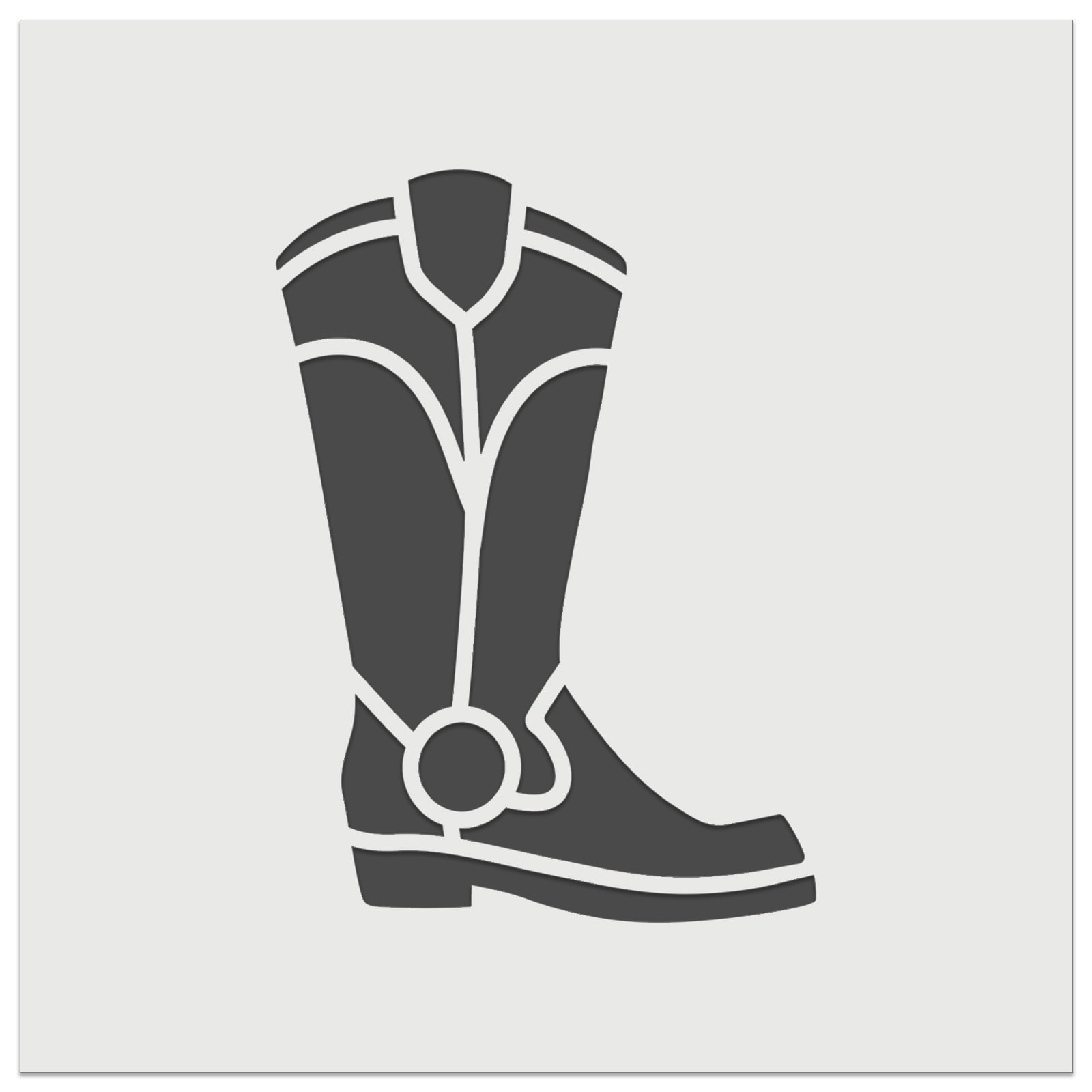 Cowboy Boot Western DIY Cookie Wall Craft Stencil - 5.5 Inch - Walmart.com
