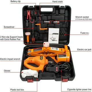 Torin Steel Scissor Lift Jack Car Kit, 1.5 Ton (3,000 lb) Capacity ...