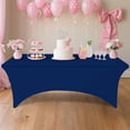2 Pack Spandex Fitted Tablecloths 34x34 Inch, Stretch Elastic Wrinkle ...