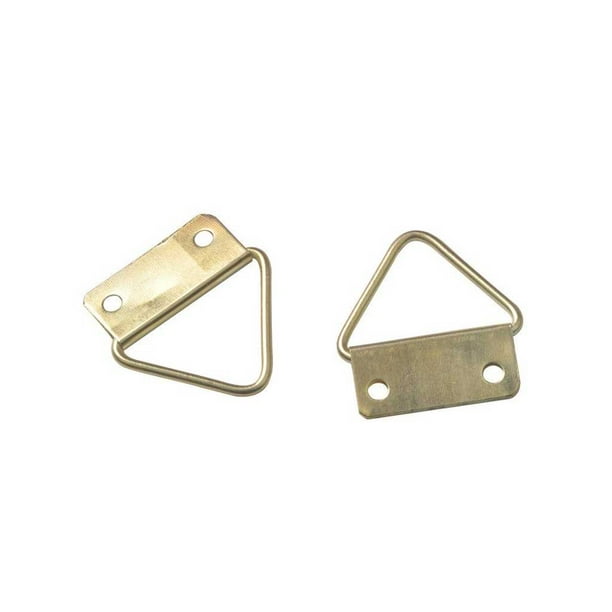 Maytalsory 100 Pieces Wall Hanger Triangular Picture Hanging Hook Metal ...