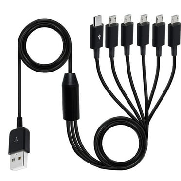 Micro USB/V8/V9 Round USB Data Charger Cable 6 Feet - Walmart.com