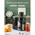 Juicer Machine Easy to Clean, 3" Feed Chute for Whole Fruit and ...