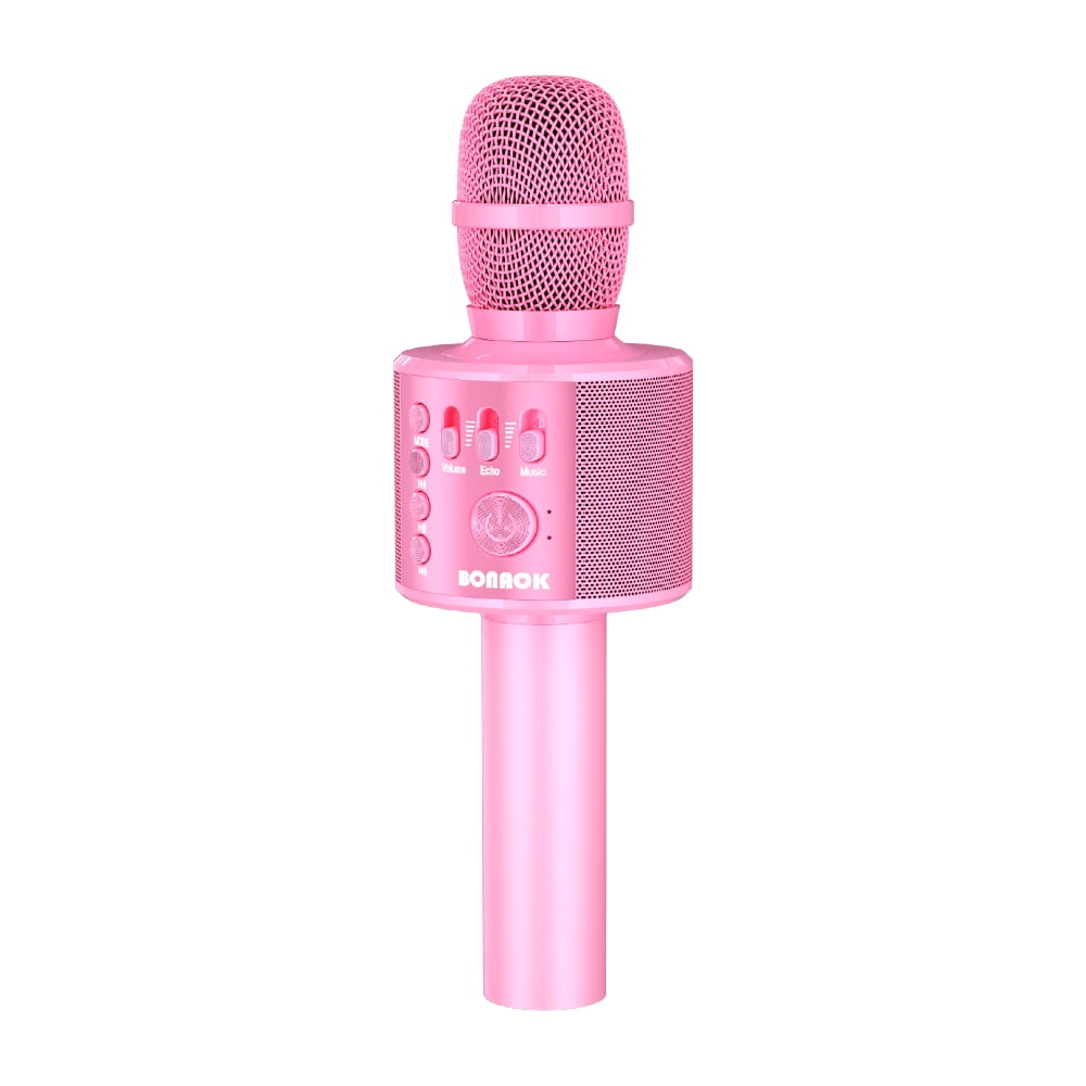 BONAOK Wireless Bluetooth Karaoke Microphone, 3-in-1 Portable Handheld ...