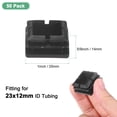 Uxcell 50 Pack Tubing End Caps 1 x 1" Plastic Square Hole Plugs Inserts ...
