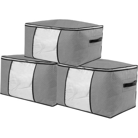 Stackable Storage Bins Boxes, Foldable Blanket Container, Clothing ...