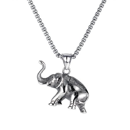 YDJKET Elephant Pendant Men's Titanium Steel Necklace | Walmart Canada