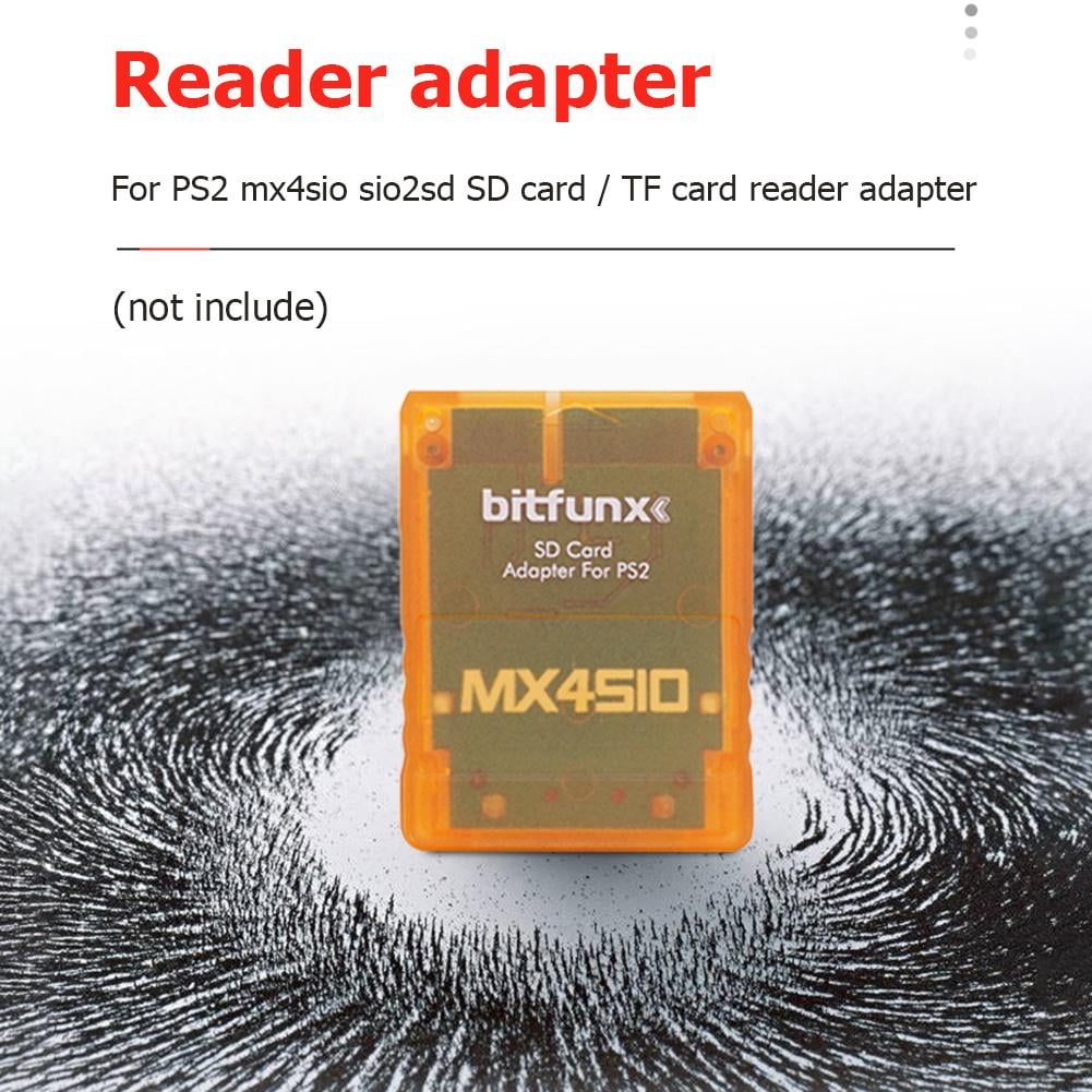 For PS2 MX4SIO SIO2SD Secure Digital Card Reader Adapter (Clear Orange ...