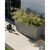 Veradek Outdoor Midori 31" Gray Plastic Planter, Trough Design, Pre ...